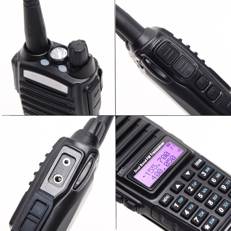 Baofeng UV-82 Dual PTT 5W Portable Walkie Talkie VHF UHF Dual Band Handheld Transceiver Long ...