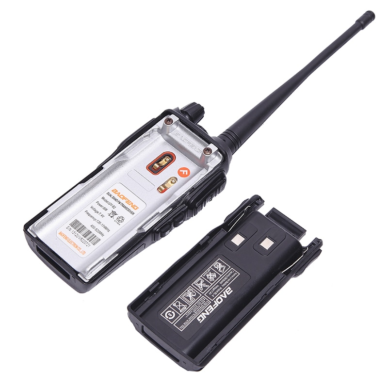 Baofeng UV-82 Dual PTT 5W Portable Walkie Talkie VHF UHF Dual Band Handheld Transceiver Long ...