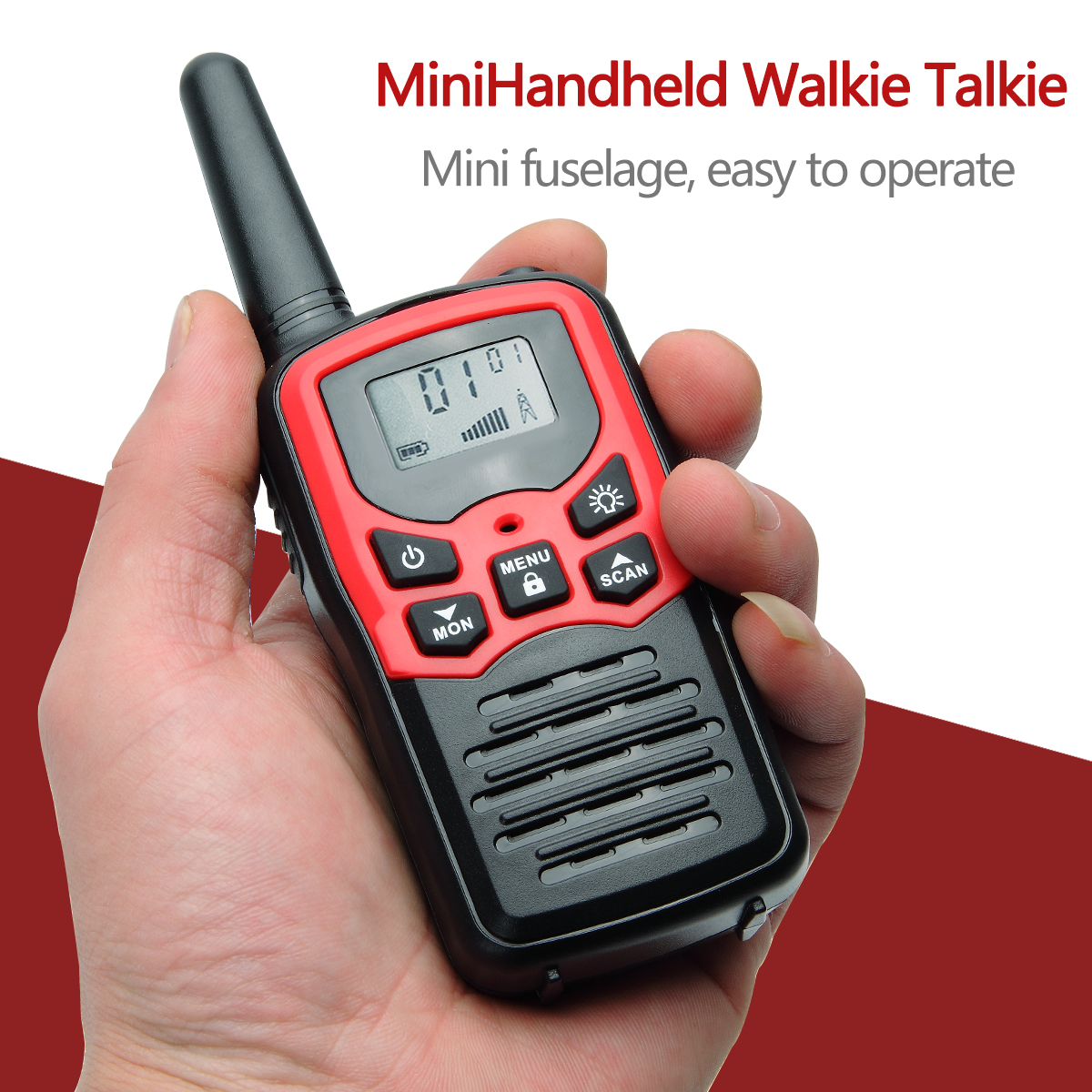 Walkie Talkie PMR FRS UHF Mini Handheld Two Way Radio Communicator ...