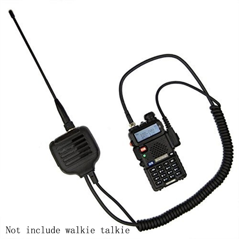 Handheld Radio Shoulder Remote Speaker Microphone with Antenna for TYT ...