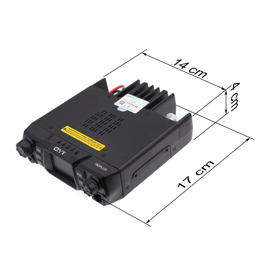 QYT KT-780 Plus Mobile Radio Quad Display Car Transceiver Station Radio ...