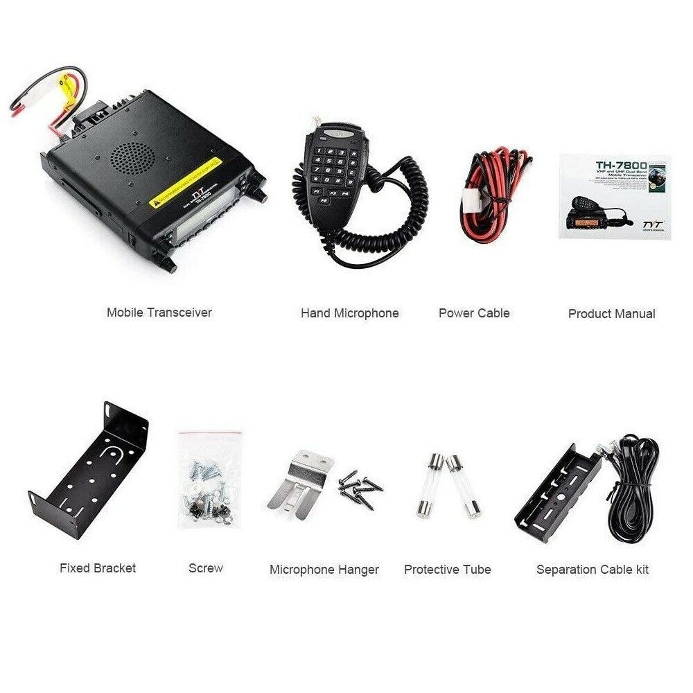 TYT TH-7800 UHF VHF Dual Band Mobile Radio Base Station Walkie Talkie