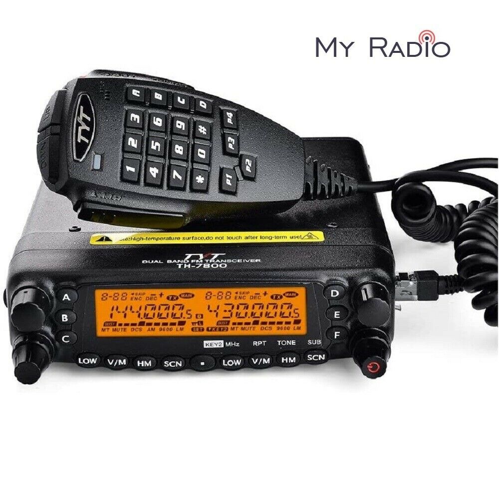 TYT TH-7800 UHF VHF Dual Band Mobile Radio Base Station Walkie Talkie ...