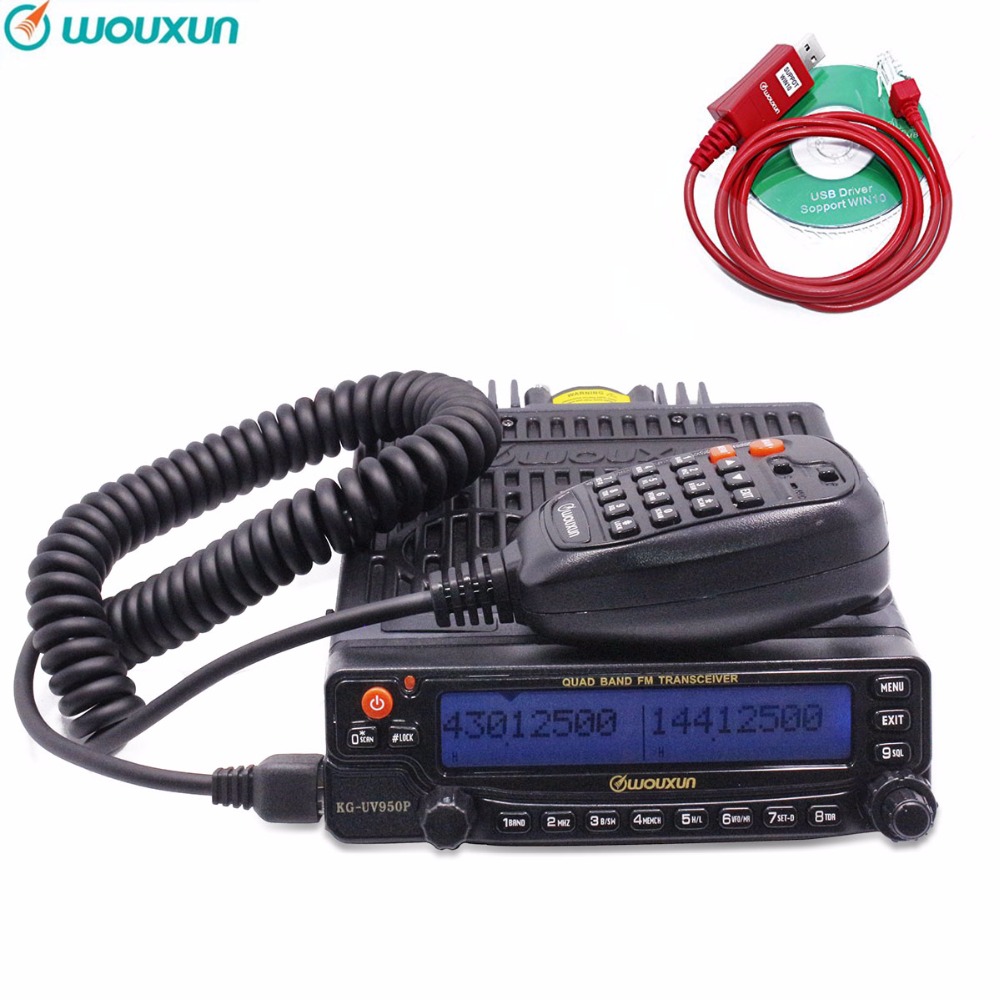 Wouxun KG-UV950P Quad Band High Power Mobile Radio Vehicle Transceiver ...