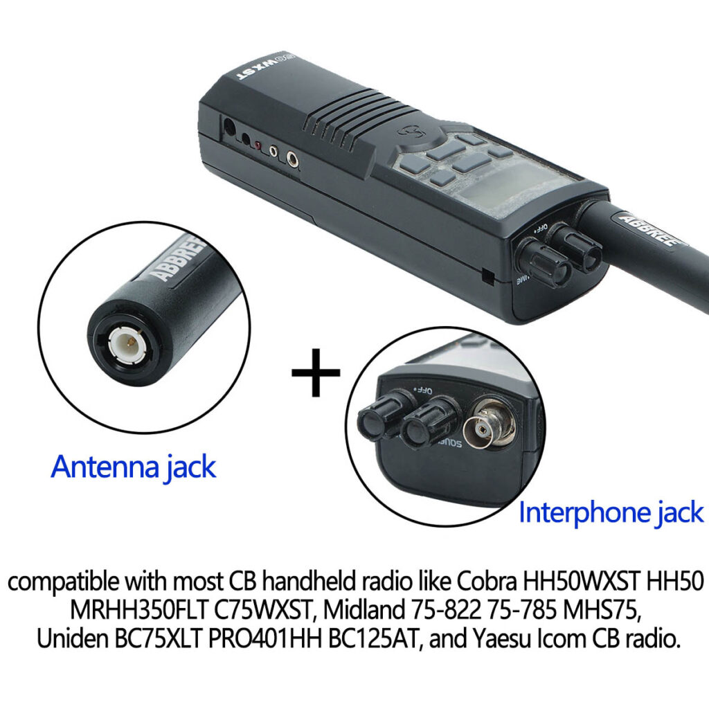 CB Radio 27Mhz BNC Gooseneck Tactical Foldable Antenna for Cobra ...