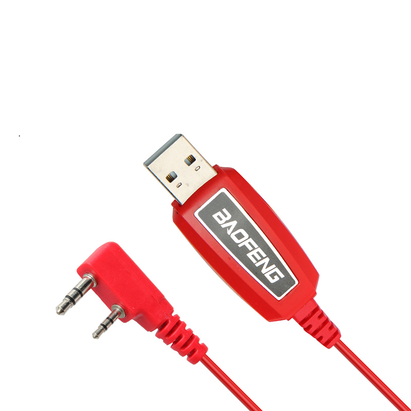 Baofeng Red PL2303 USB Programming Cable For Portable Walkie Talkie