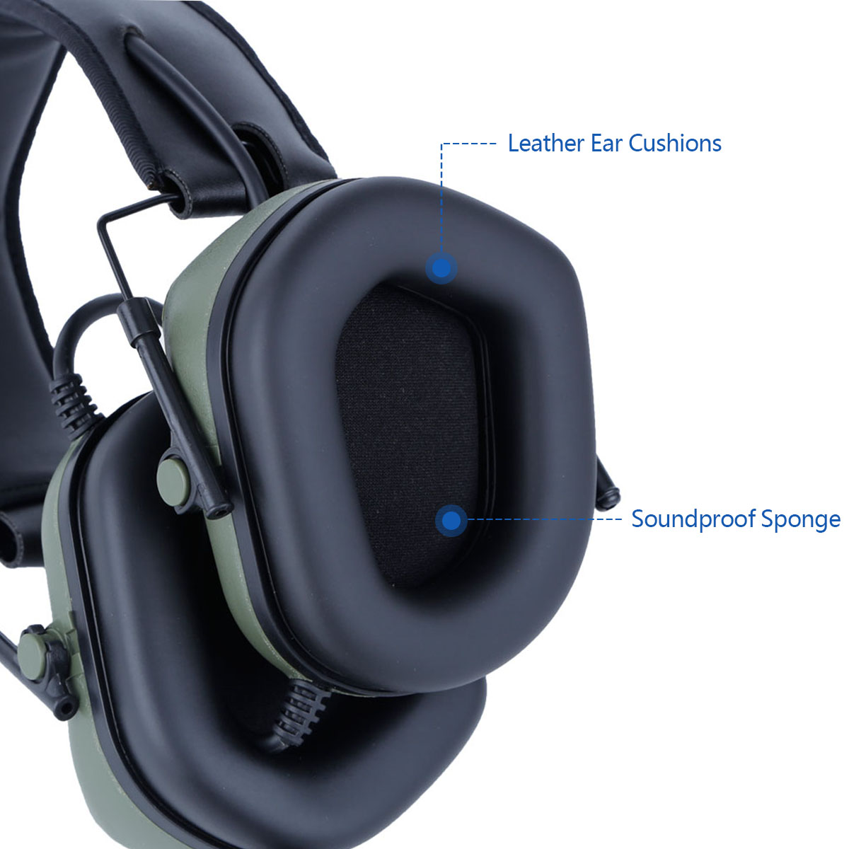 Noise Reduction Tactical Headset for Military Walkie Talkie Outdoot ...