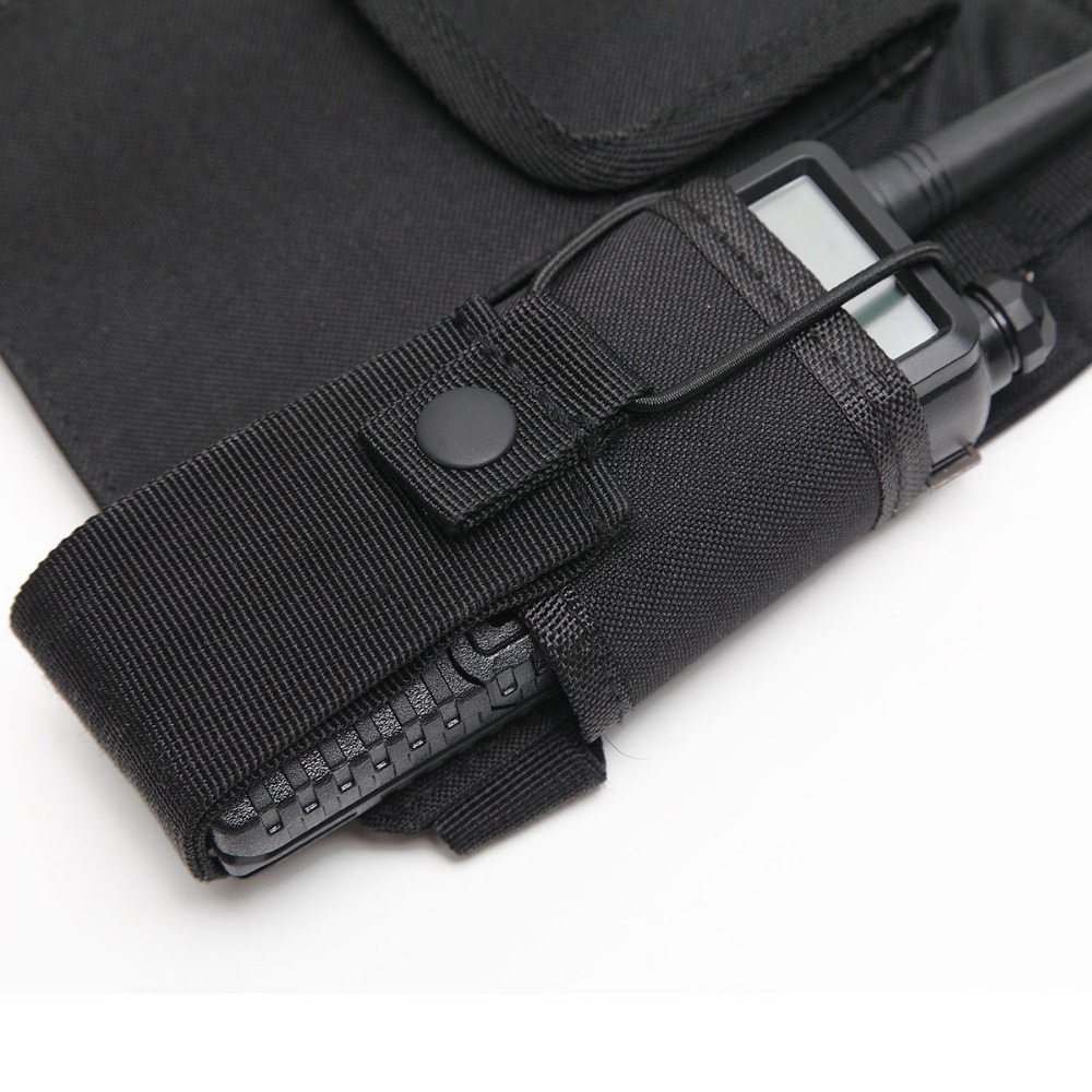 Nylon pouch Carry Case Walkie Talkie Chest Pocket Backpack for Two Way ...
