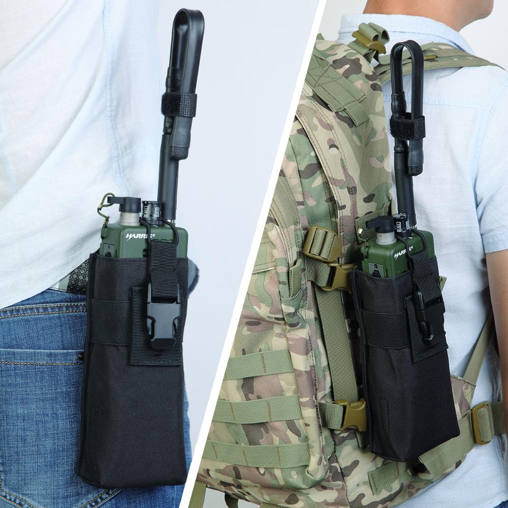 Tactical Universal Radio Holster Pouch Holder Nylon Military Radio Case ...