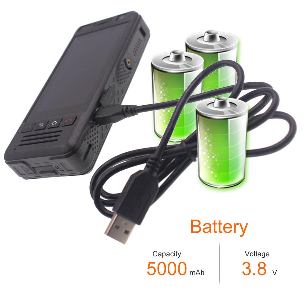 3G Mobile Phone W5 PTT Radio IP67 Waterproof UHF 400-470MHz Walkie ...