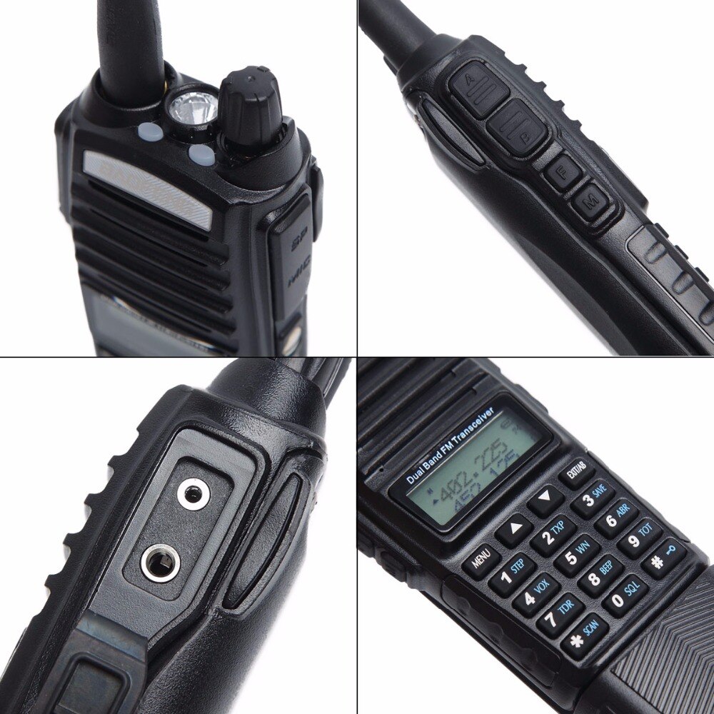 2pcs Baofeng UV-82 Walkie Talkie 3800mAh Battery 5W VHF UHF Portable Hunting Hf Transceiver Dual ...