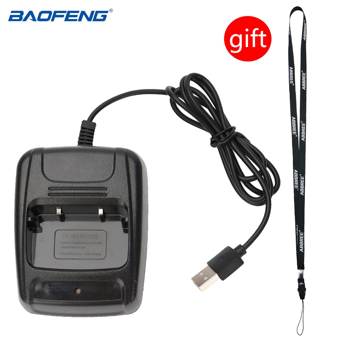 Baofeng USB Li-ion Battery Charger for BF-888S Two Way Radio Walkie ...
