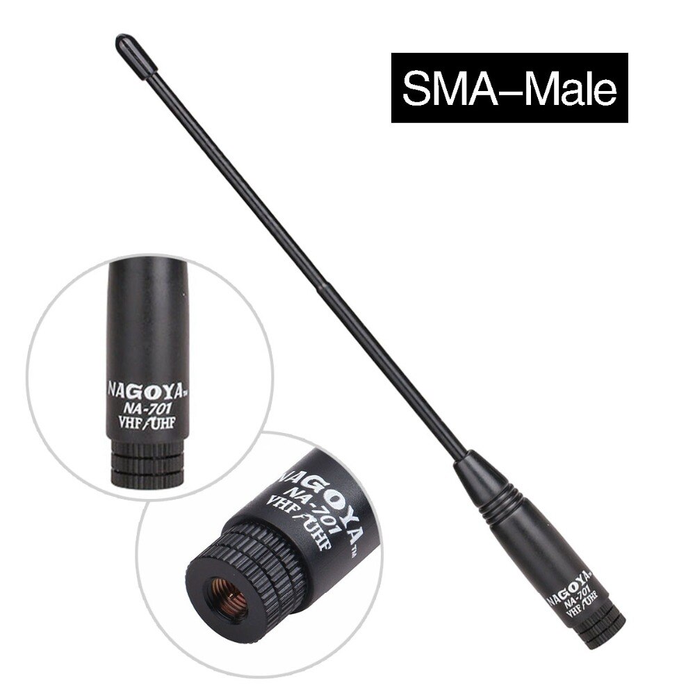 Nagoya NA-701 SMA-Male Dual Band 144/430Mhz Flexible Soft Antenna HT ...