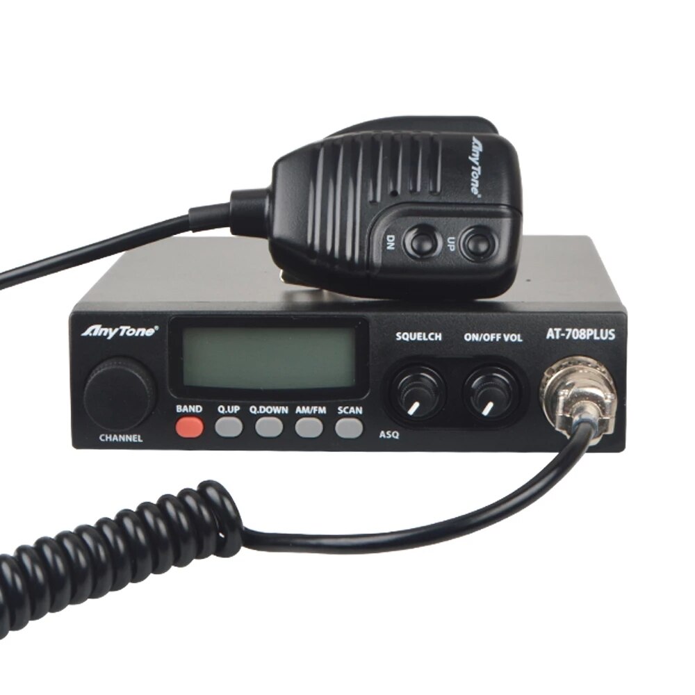 Anytone AT-708 Plus CB Radio 8W 27MHz 480AM-480FM 24.265-29.655MHZ High ...