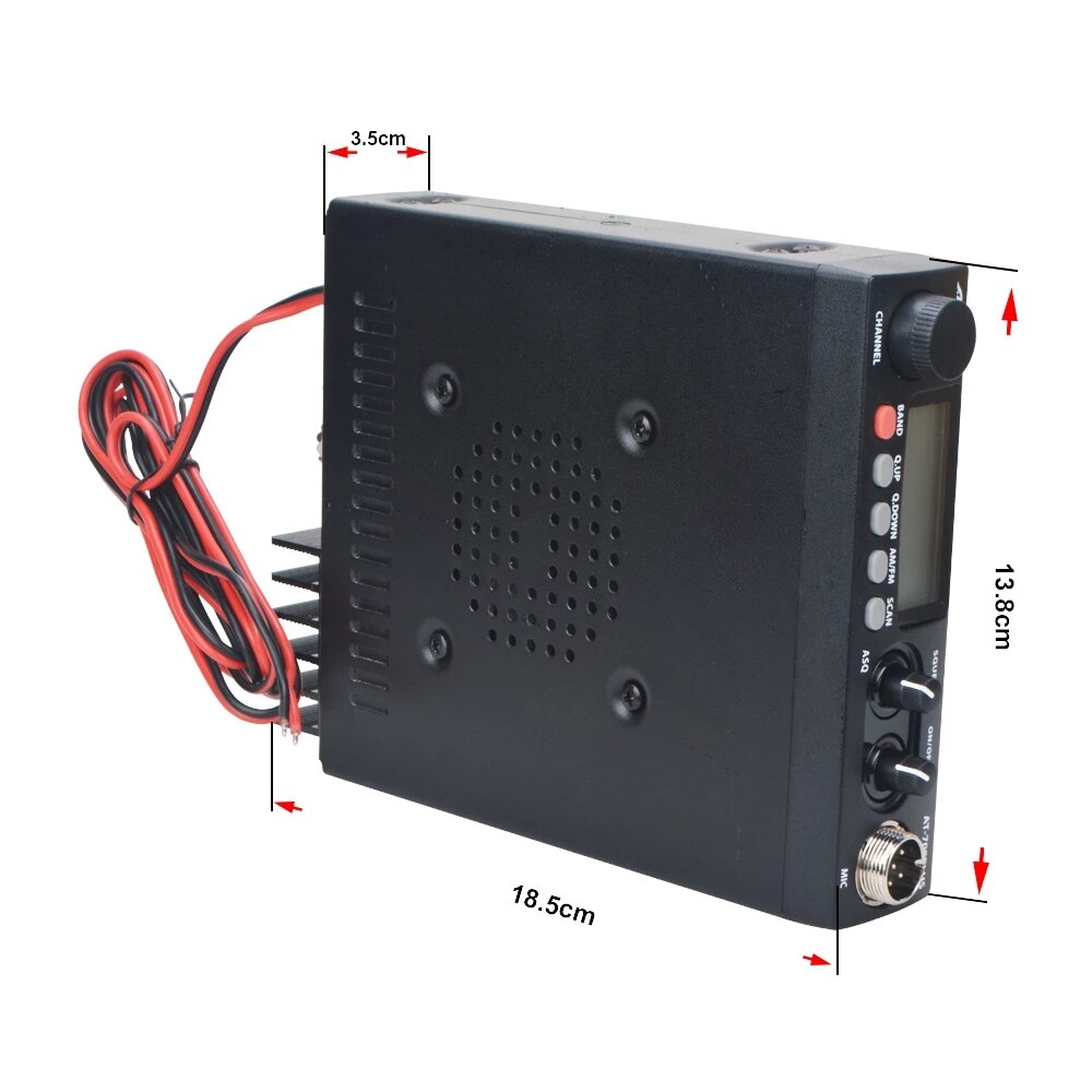 Anytone AT-708 Plus CB Radio 8W 27MHz 480AM-480FM 24.265-29.655MHZ High ...