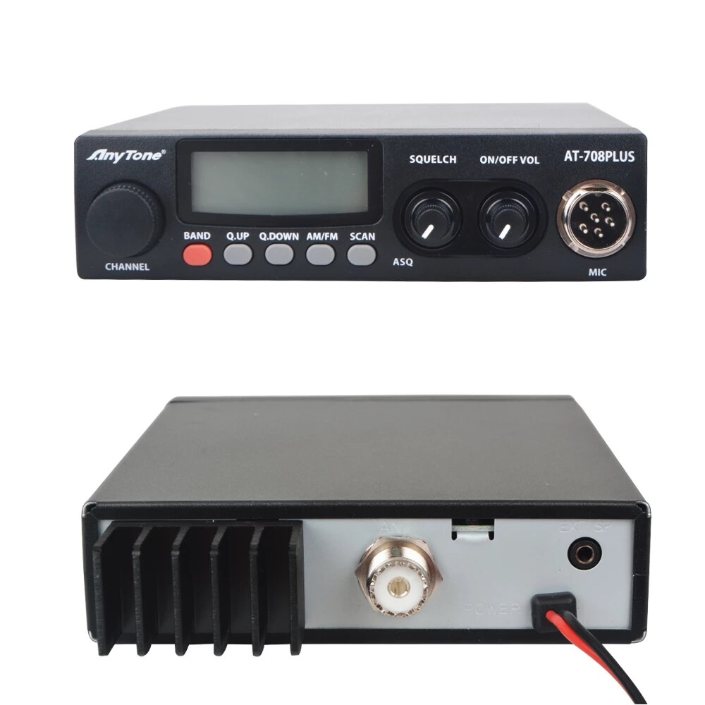 Anytone AT-708 Plus CB Radio 8W 27MHz 480AM-480FM 24.265-29.655MHZ High ...