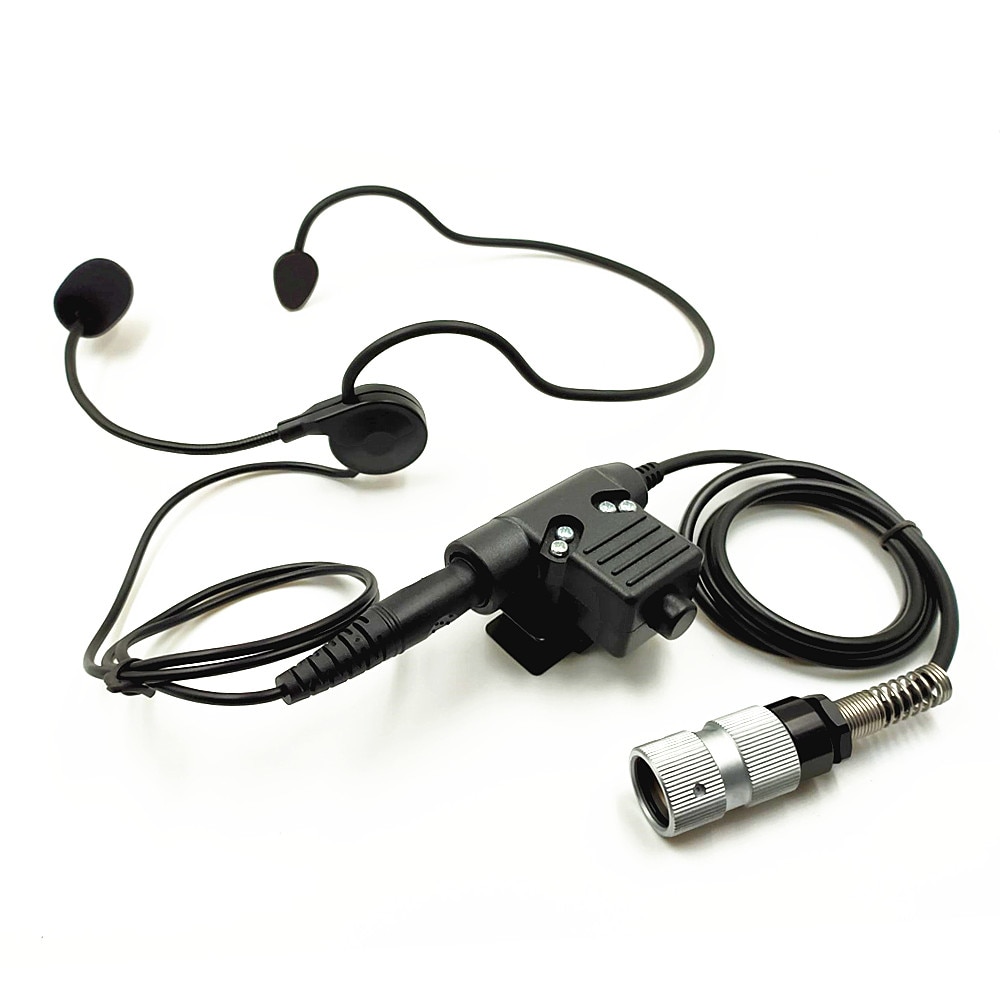 Headset for TRI TCA /AN PRC-148 PRC-152 Walkie-talkie 6-pin U94 PTT ...