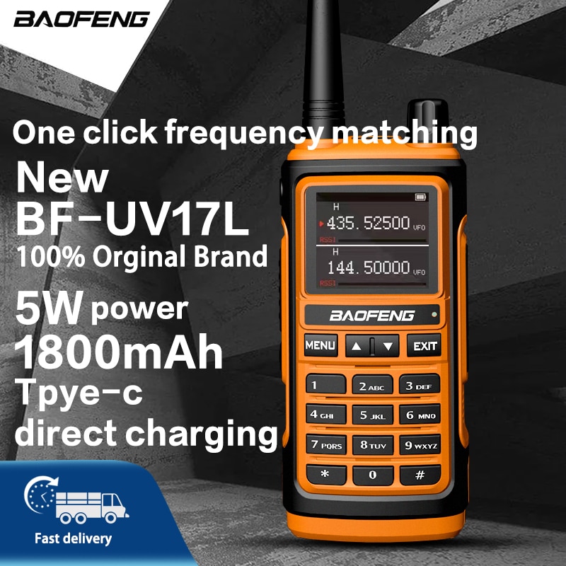 BAOFENG UV-U17L Powerful Handheld Transceiver with UHF VHF Dual Band ...