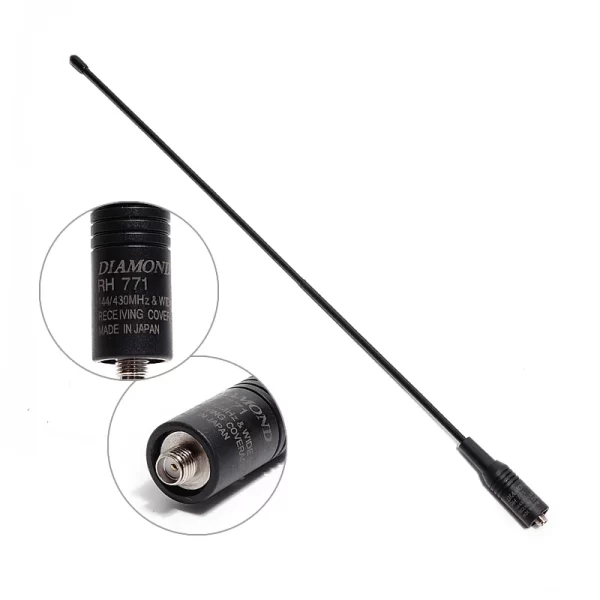 Diamond RH-771 Fastness Laser Print SMA-Female SMA-Male BNC Dual Band 144/430MHz Radio Antenna ...