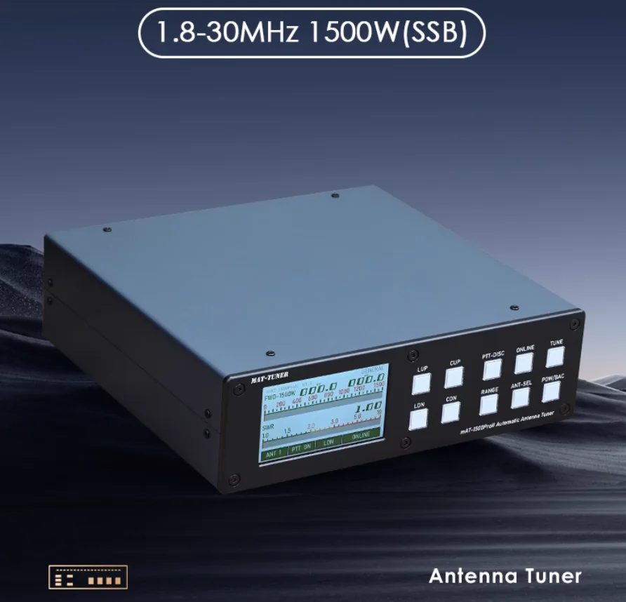 MAT-TUNER mAT-1500ProII Automatic Antenna Tuner 1500W(SSB) 1.8-30MHz